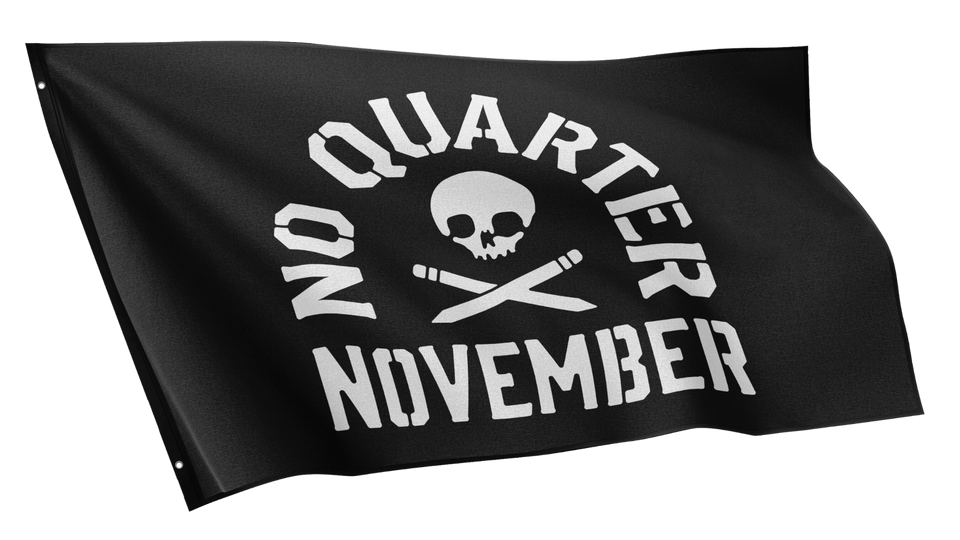 No Quarter November Flag (Limited Edition) – Canon Press