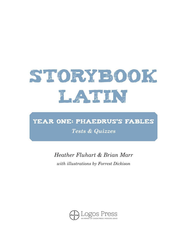 Storybook Latin 1: Fables – Canon Press
